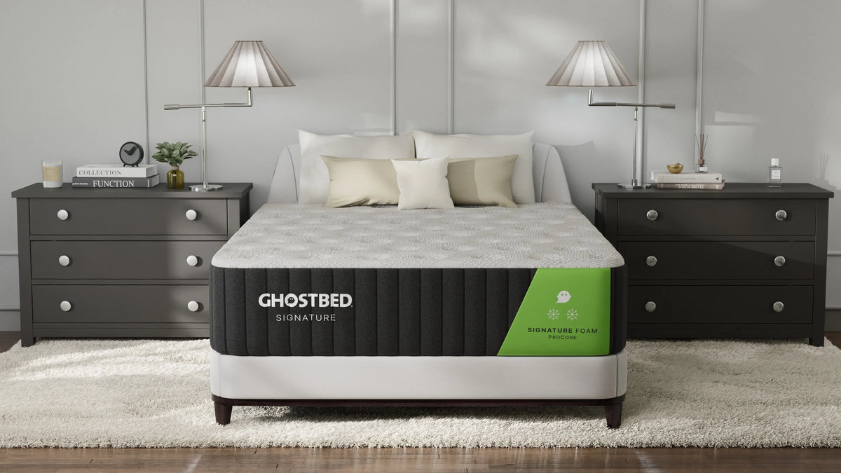 GhostBed Signature Memory Foam Mattress: 12” Cooling & Supportive Sleep | GhostBed®