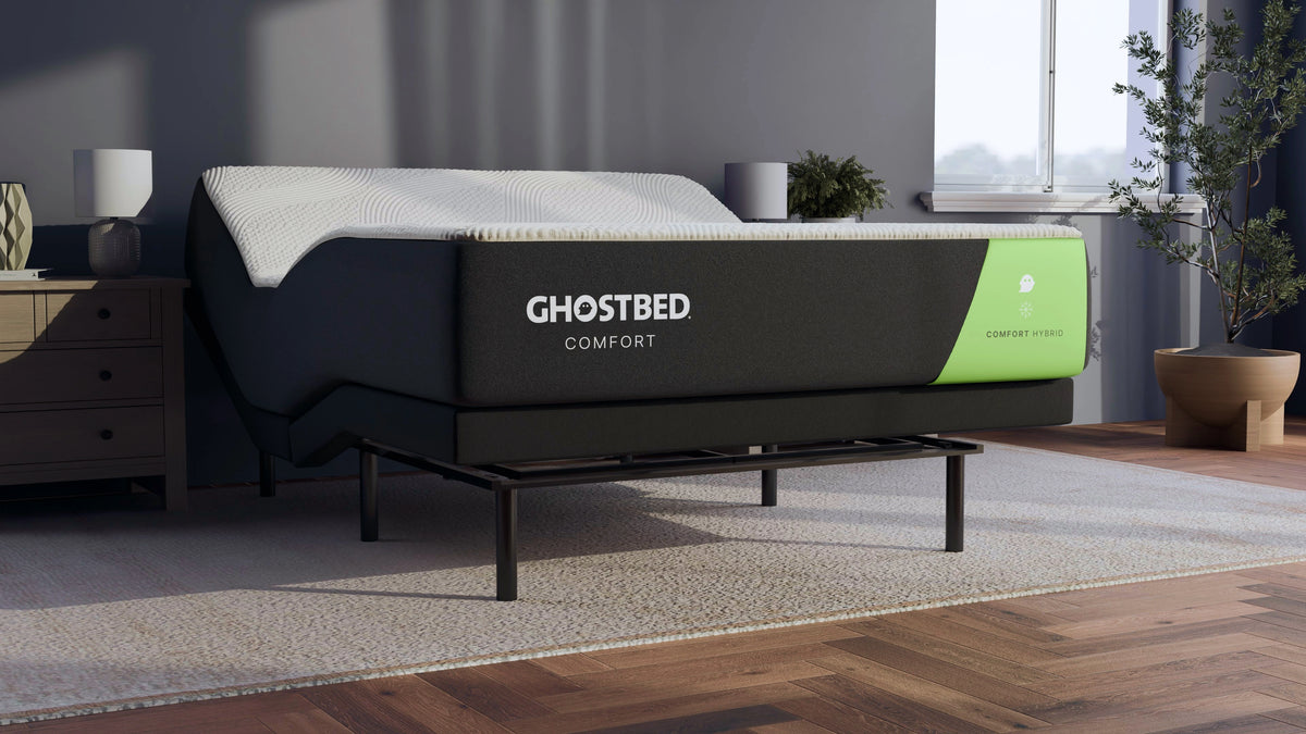 GhostBed Adjustable Bed Frame and Mattress Set | GhostBed®